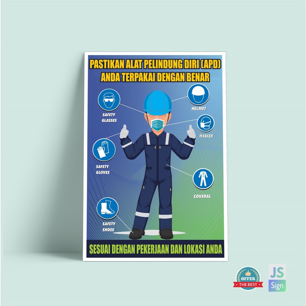 Jual POSTER SAFETY K3 PPE, APD | Shopee Indonesia