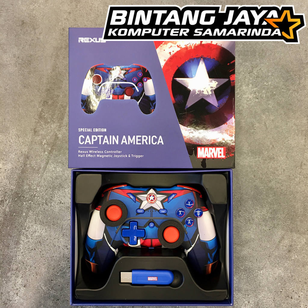 Jual Rexus Daxa Asteria AX1 Gamepad Wireless Marvel - Captain America ...