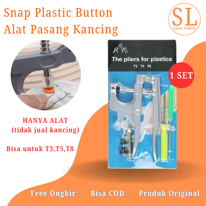 Jual Alat Press Kancing Jepret Plastik Tang Pasang Snap Plastic Button ...