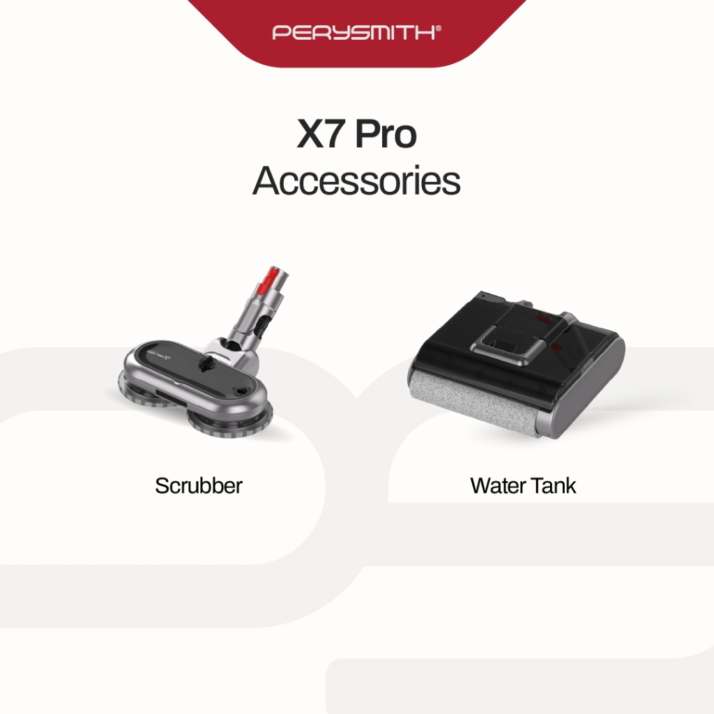 Jual Perysmith X7 Pro Accessories Scrubber dan Water Tank | Shopee ...