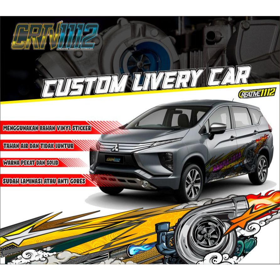Jual EXCLUSIVE! Stiker Mobil Livery Sporty Xpander Desain Livery ...