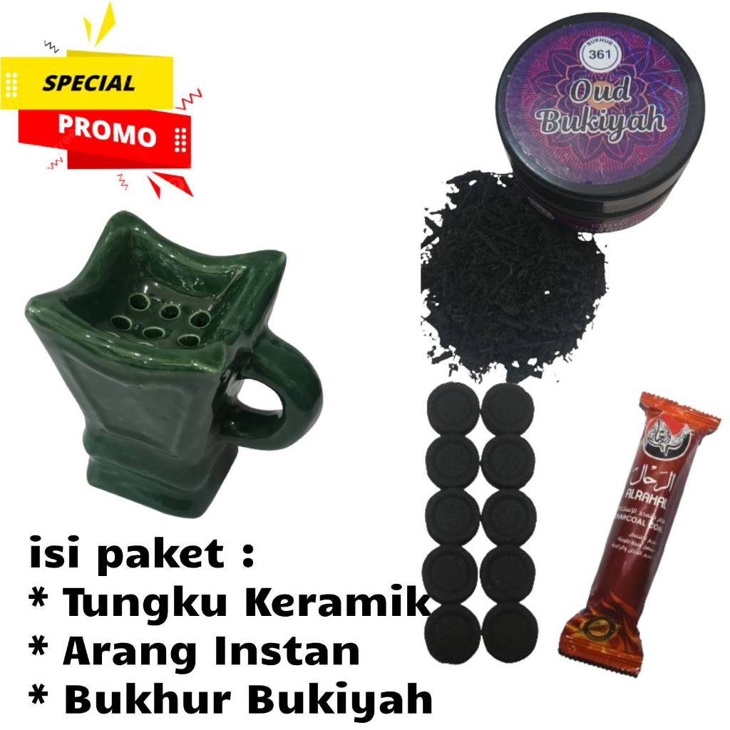 Jual PROMO MURAH KOMPLIT PAKET BUKHUR AMP 361 HDJ + TUNGKU KERAMIK ...