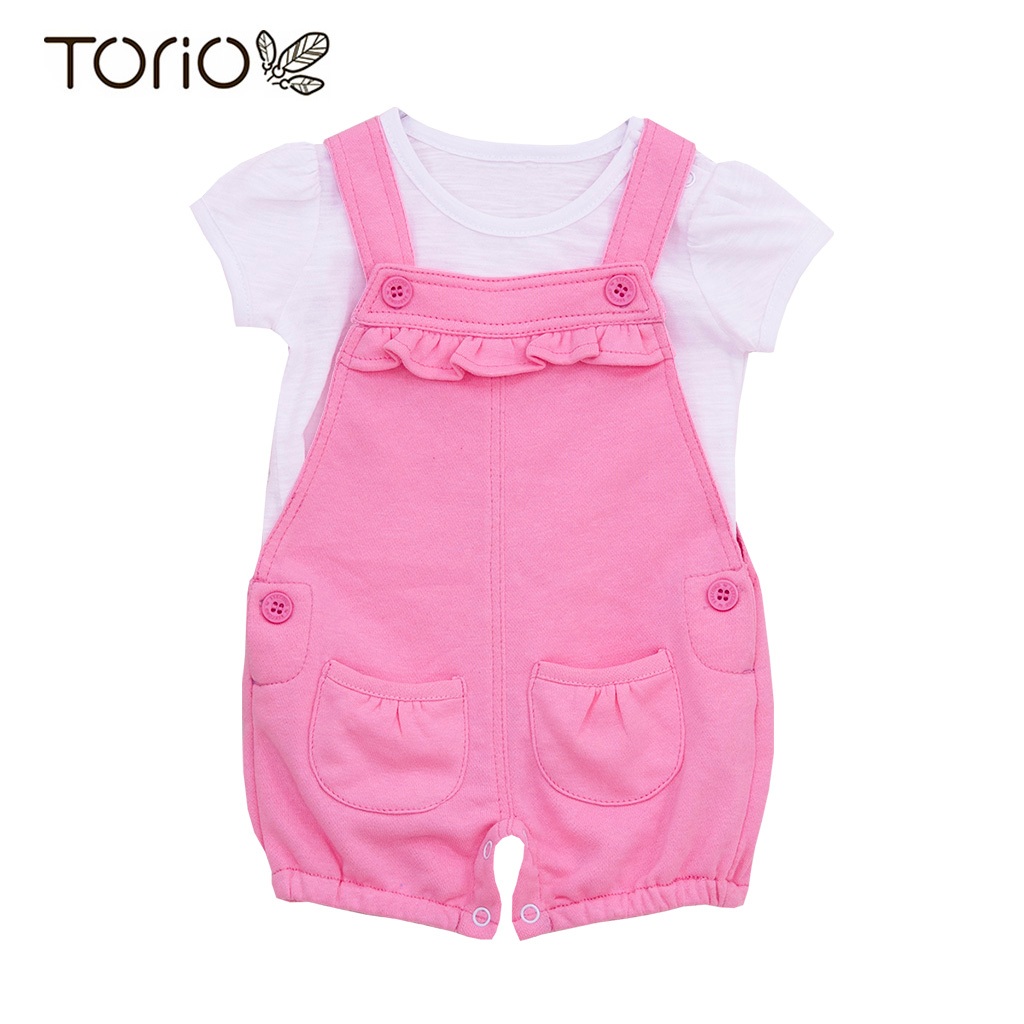 Jual TORIO Baby Pink Overall Set - Jumper Bayi - Jumper Anak Perempuan ...
