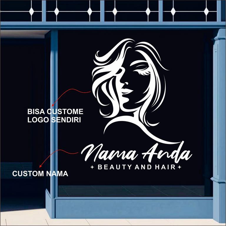 Jual Stiker Dinding Salon Kecantikan Bisa Custom Salon Rambut Baru Seni ...