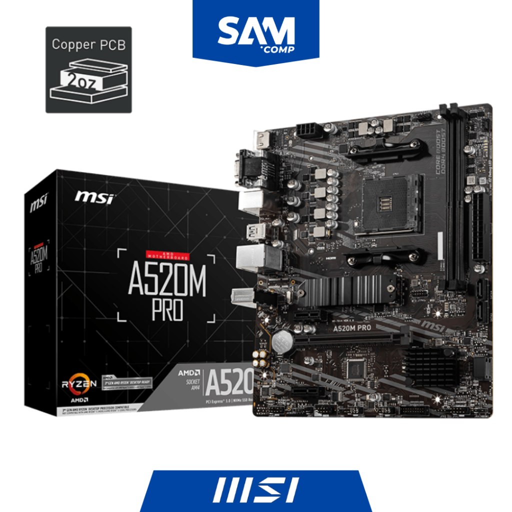 Jual Motherboard MSI A520M PRO | AMD Socket AM4 | Shopee Indonesia