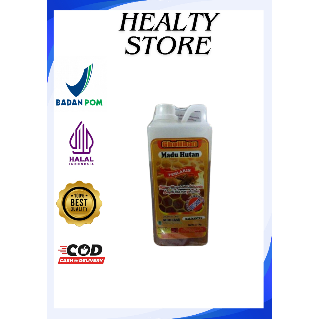 Jual MADU HUTAN KALIMANTAN GHOLIBAN 1kg ASLI ( BOTOL EMBOSS ) Timbul ...