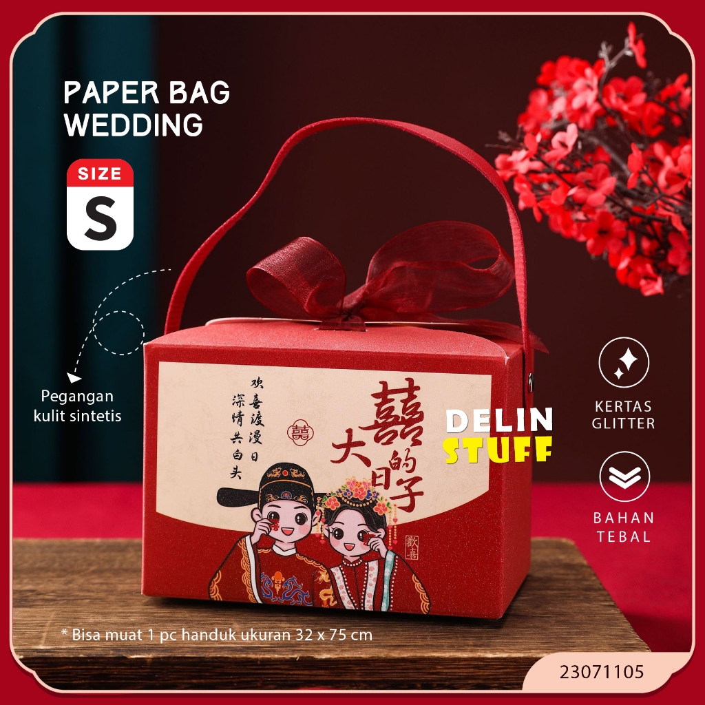 Jual Paper Bag Wedding Kotak Souvenir Pernikahan Paperbag Sangjit ...