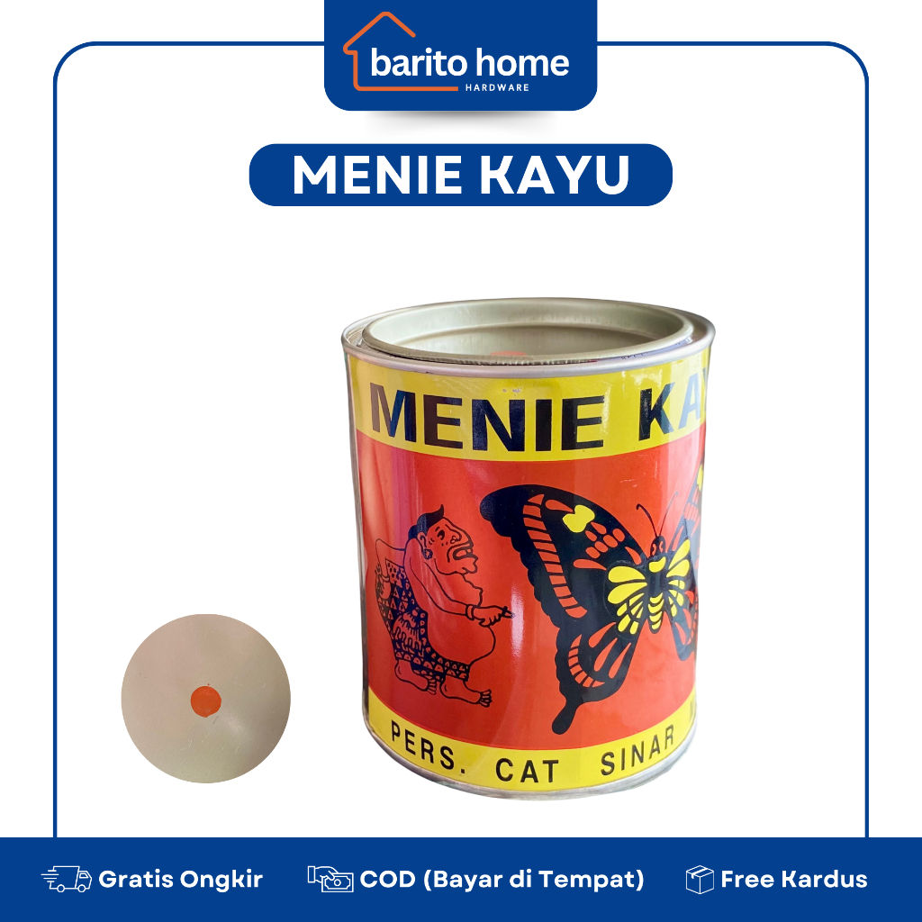 Jual Cat Kayu Menie Kayu Kembangrama Cap Kupu Anti Rayap 750 Gram Cat ...