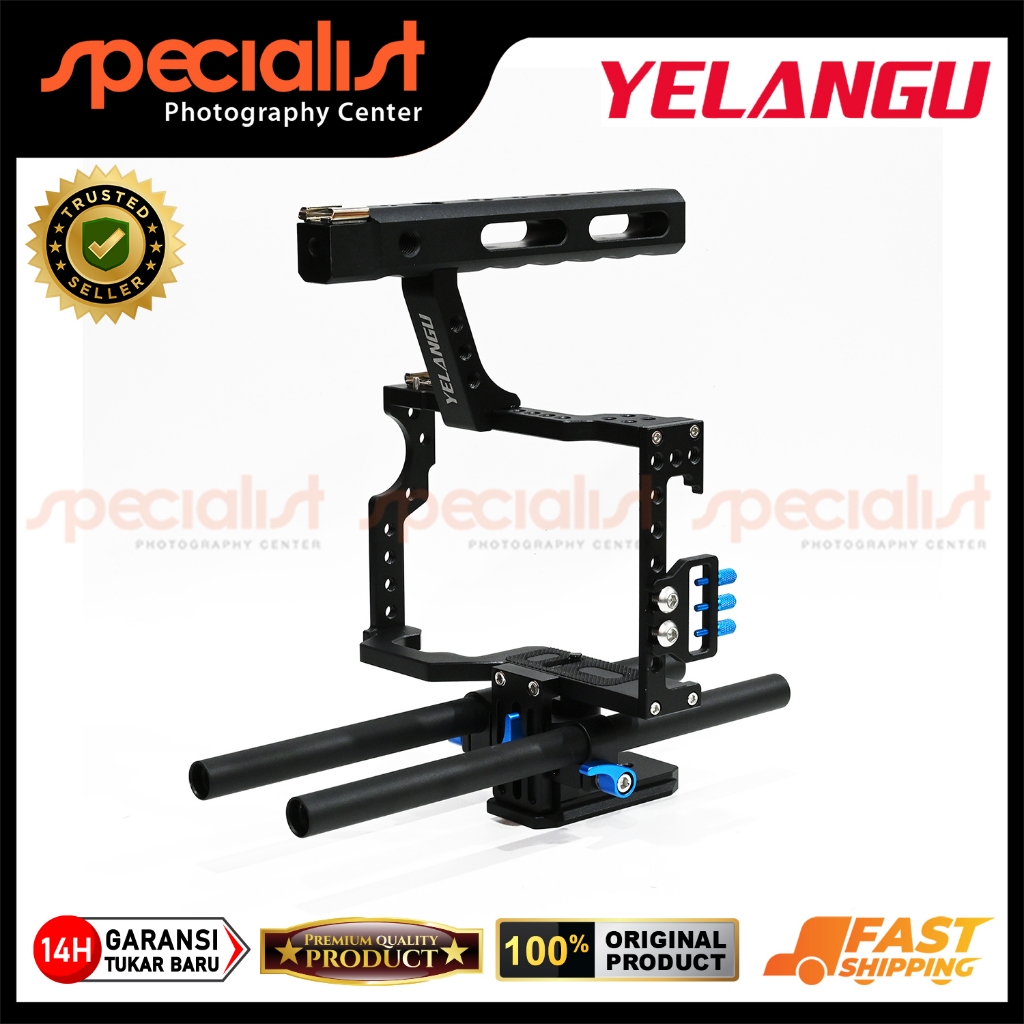 Jual Camera Rig Cage Mirrorless Yelangu for GH4 & A7 | Shopee Indonesia