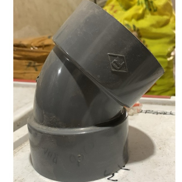 Jual ELBOW/KNIE/KNEE 3 INCH 45 DERAJAT RUCIKA D / SAMBUNAN PIPA BEND 3” 45° TEBAL RUCIKA ...