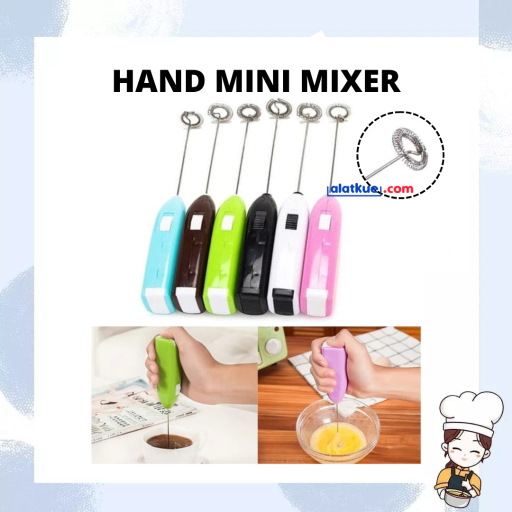 Jual Mini Hand Mixer Serbaguna Pengaduk Minuman Portable Pengocok Telur ...