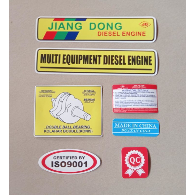 Jual Stiker Mesin Diesel JIANG DONG | Shopee Indonesia
