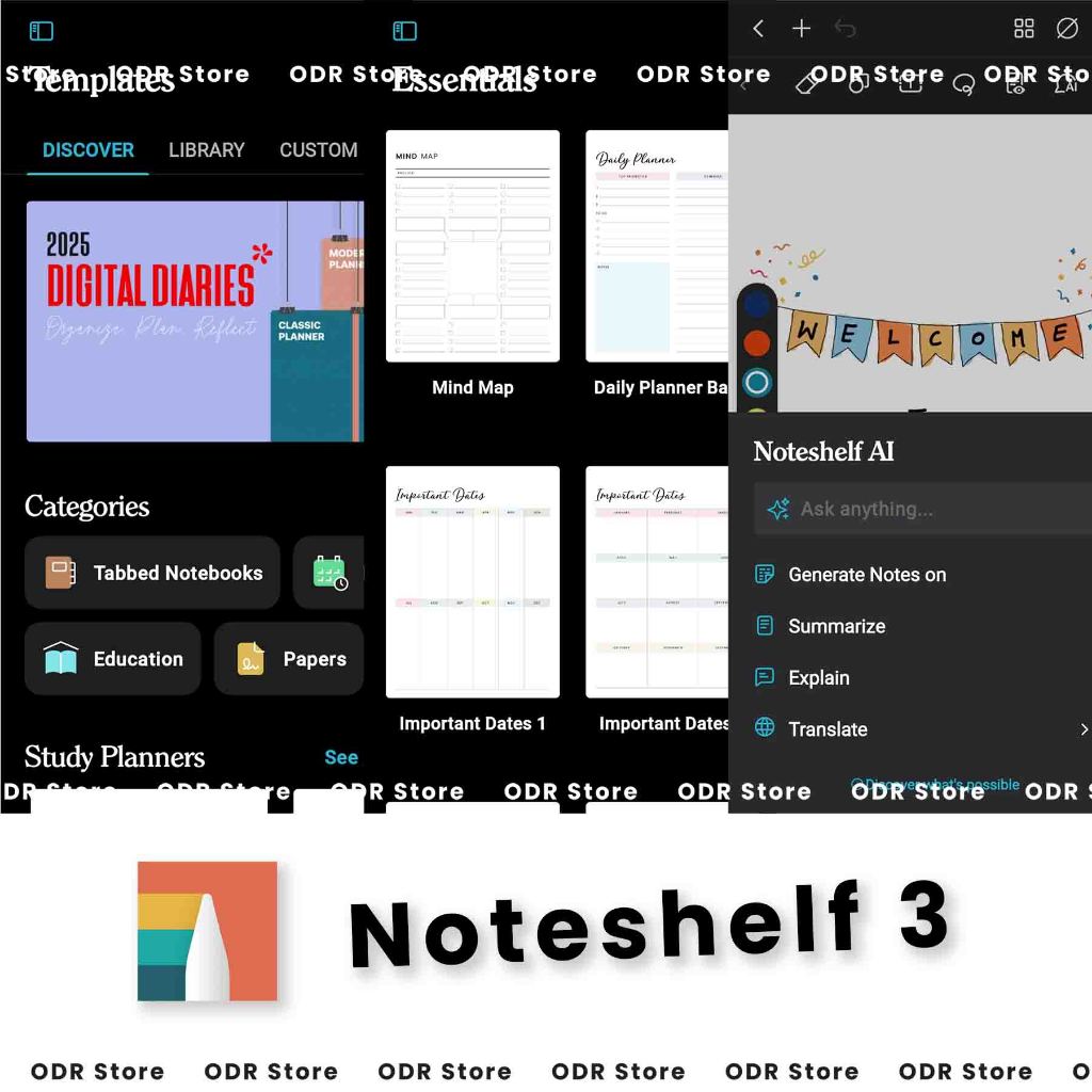 Jual Noteshelf 3 lifetime Digital Notes Buat catatan tulisan tangan ...