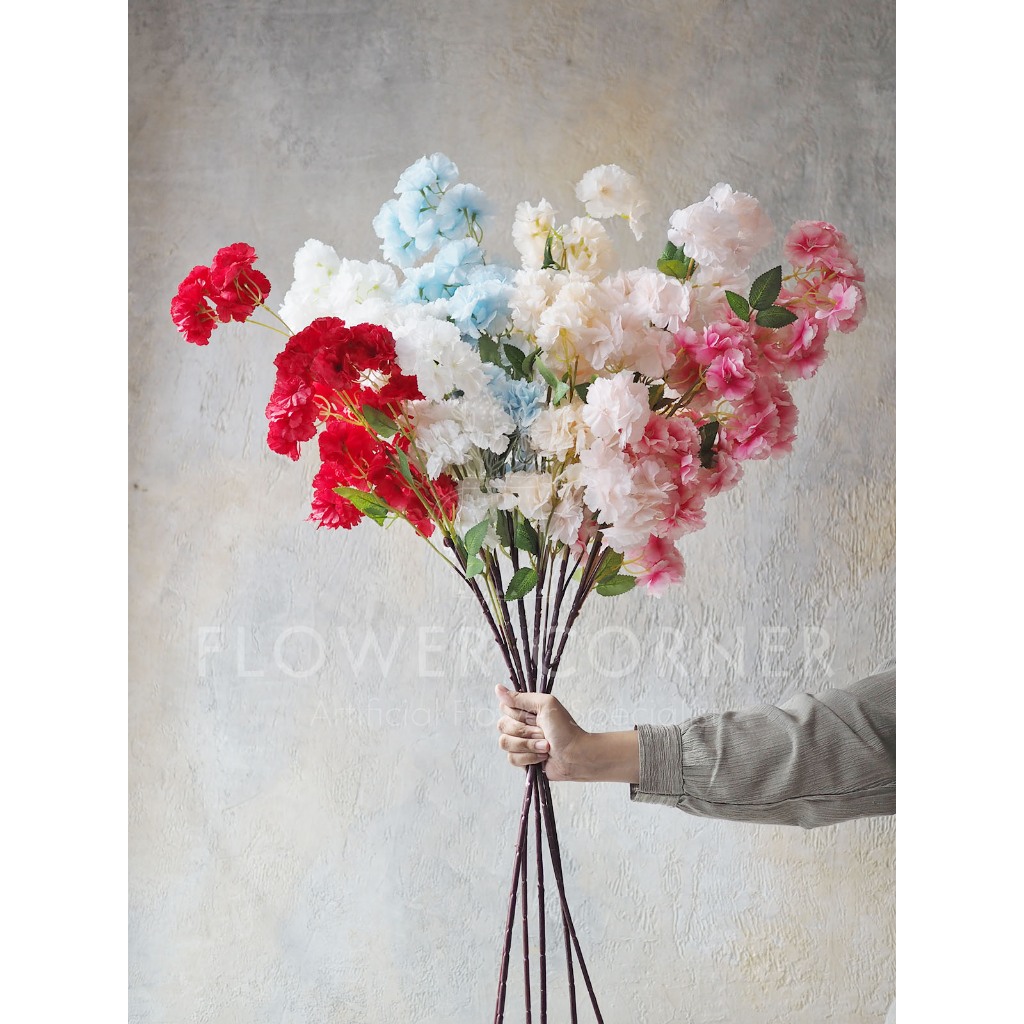 Jual Bunga Artificial Sakura Meihua Tangkai Panjang (B25019) | Shopee ...