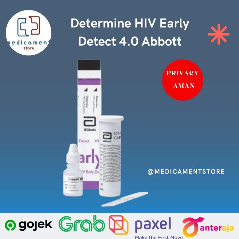 Jual HIV Test Generasi 4.0 Abbott Determine Early Detect isi 20T ...