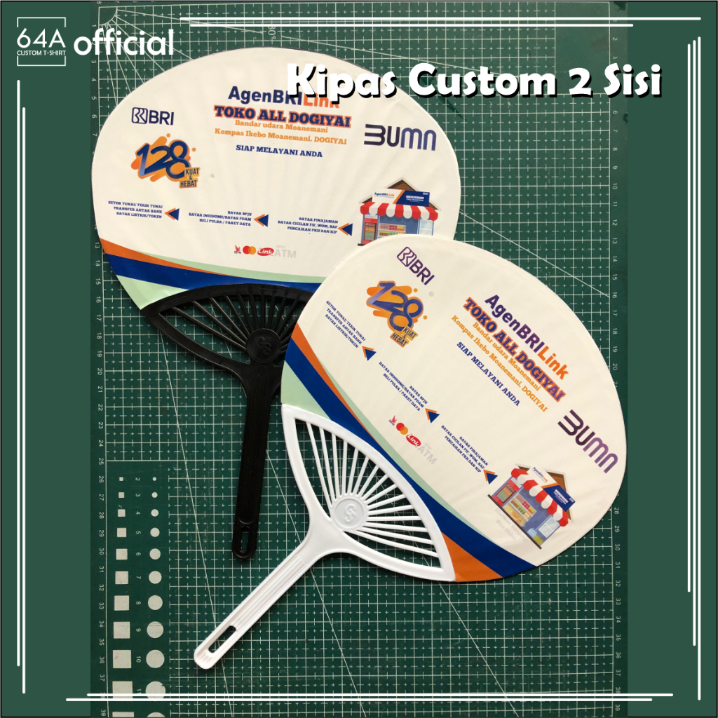 Jual Kipas Custom 2 Sisi Cepat Murah | Shopee Indonesia
