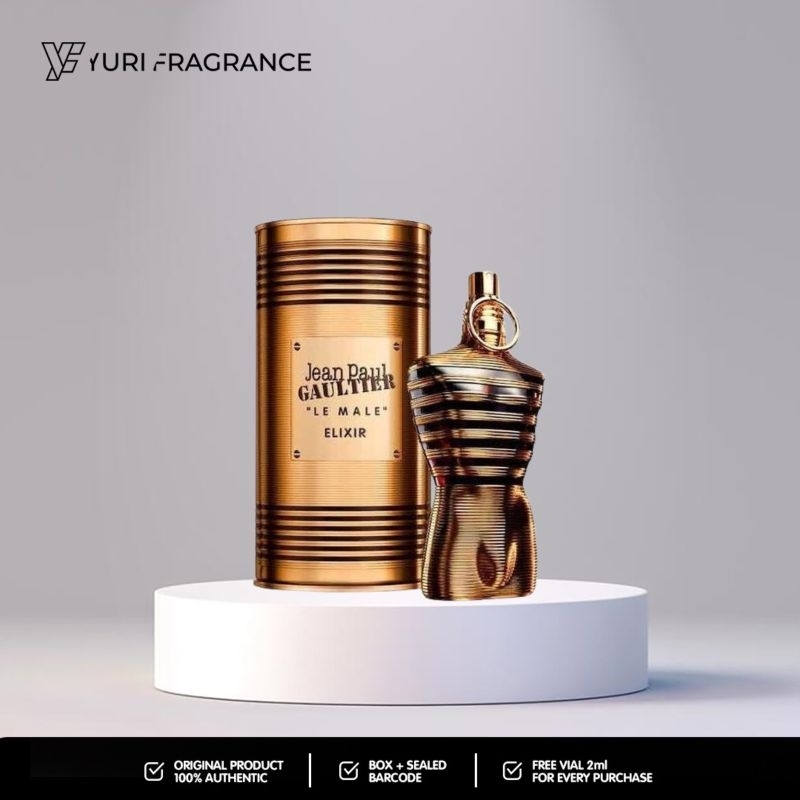 Jual Jean Paul Gaultier Le Male Elixir 125ml Original Box Segel Lengkap ...