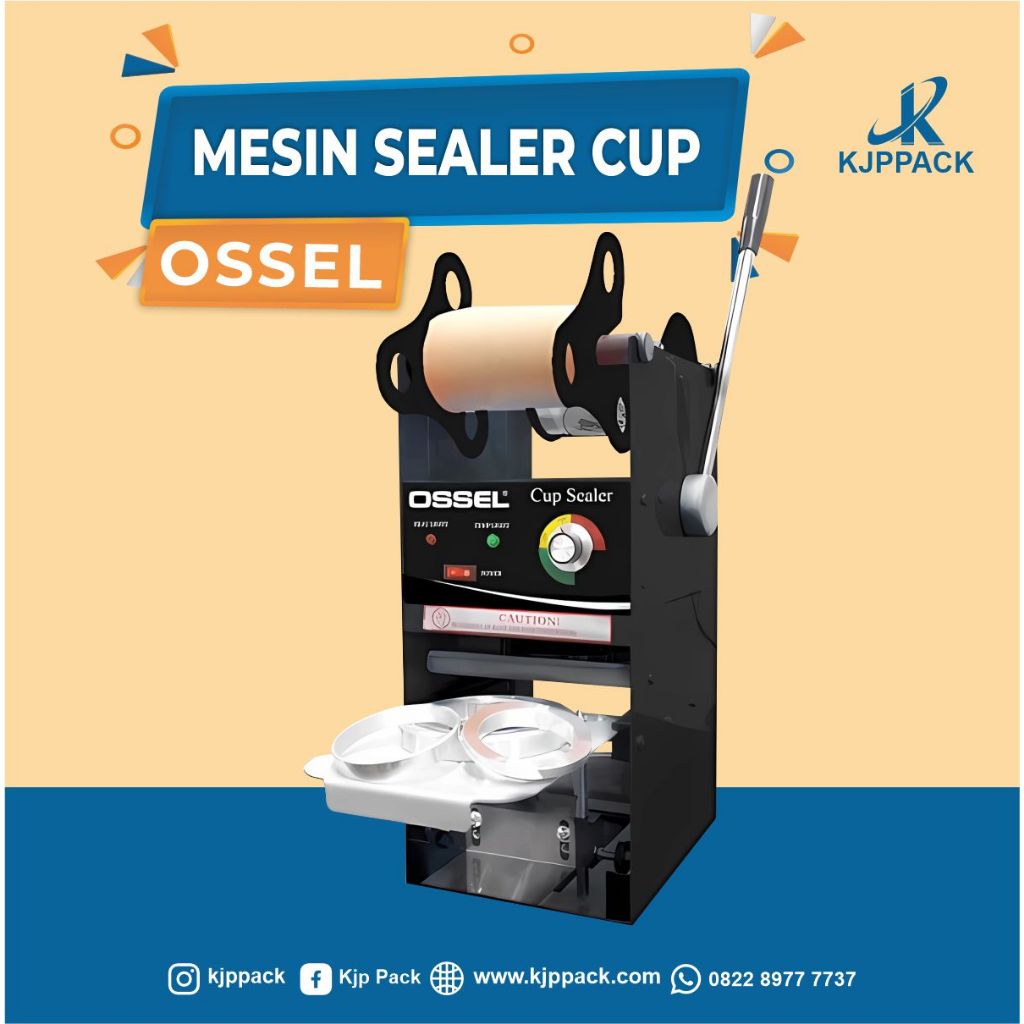 Jual KJPPACK Mesin Sealer Cup Ossel CS 220 – Segel Gelas Praktis ...