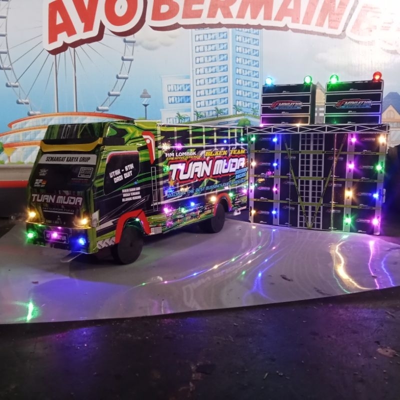 Jual miniatur truck sound horeg audio/miniatur truck sound sistem ...