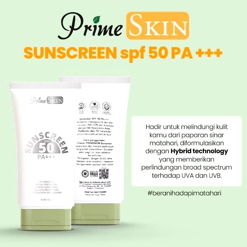 Jual Prime SKIN SUNSCREEN spf 50 PA+++ Asli Original HWI | Shopee Indonesia