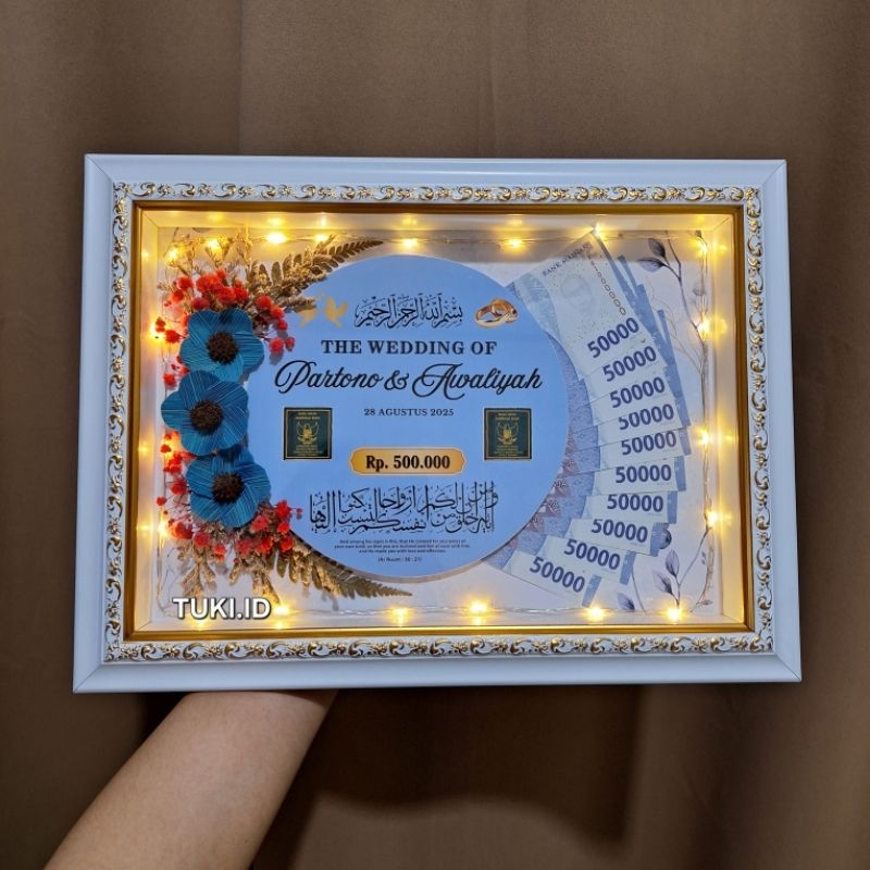 Jual BINGKAI MAHAR 3D CUSTOM / MAHAR 3D/ FRAME 3D LIST GOLD / FRAME ...