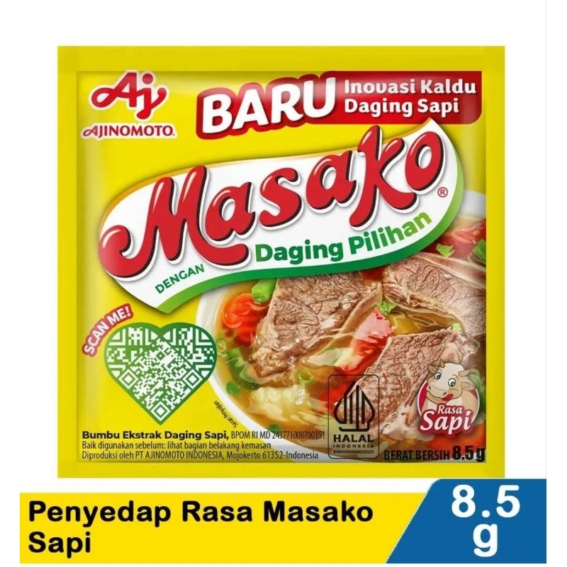 Jual Aji Masako Daging Sapi Penyedap Rasa (ISI 6 pcs) | Shopee Indonesia
