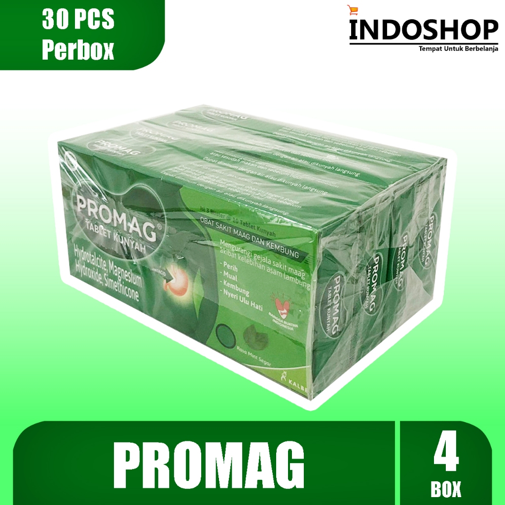 Jual Promag 1 Pack ( 4 Box = 120 Tablet ) | Shopee Indonesia