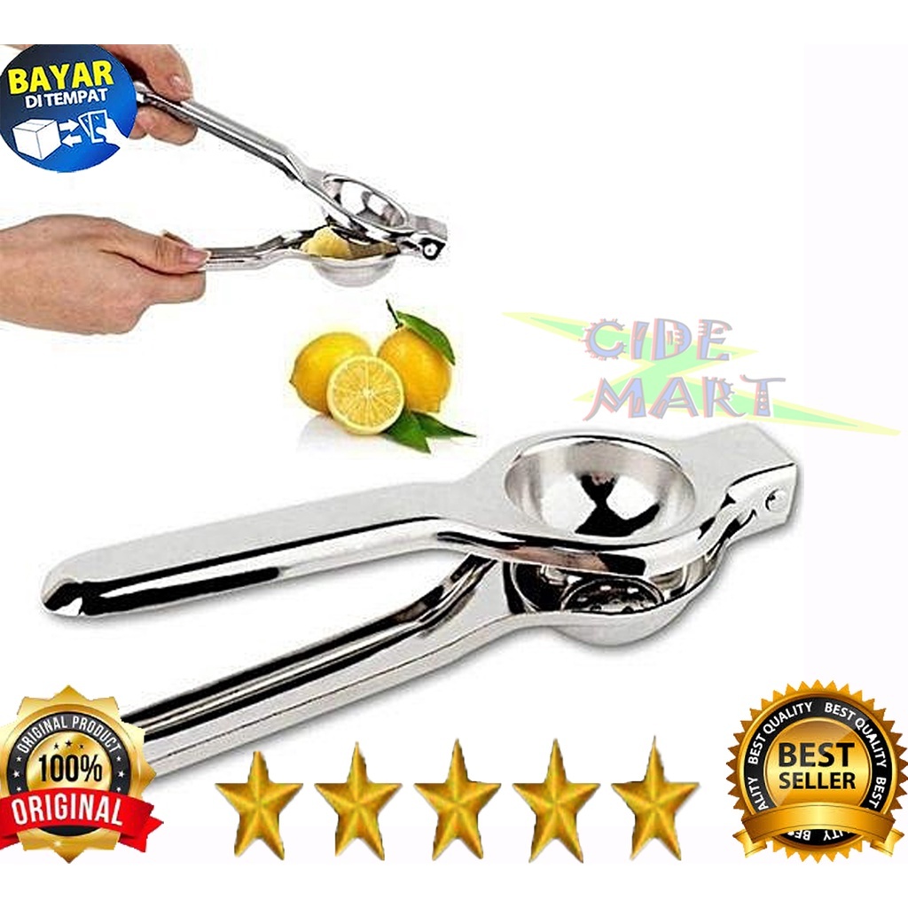 Jual MC Alat Peras Jeruk Stainless Steel / PERASAN JERUK / Lemon Juicer ...