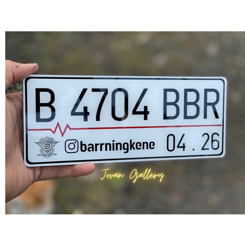 Jual Plat Motor Variasi Universal Dengan Garis List Tepi | Shopee Indonesia