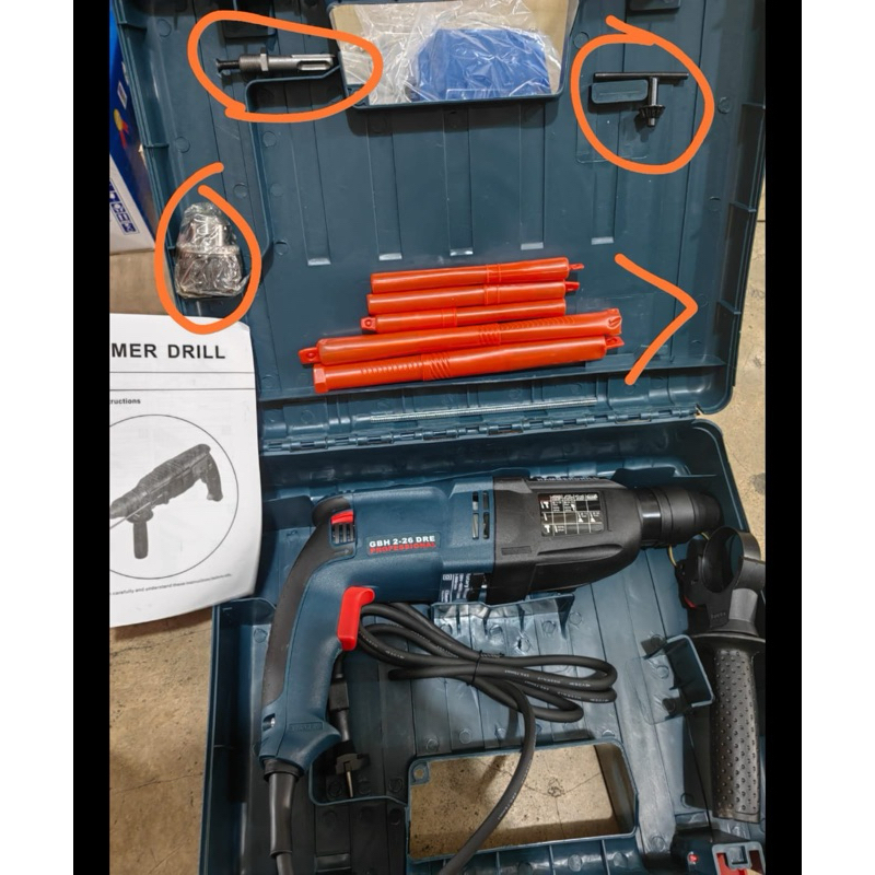 Jual BOR TANGAN LISTRIK ROTARY HAMMER MESIN BOBOK BETON HUMMER DRILL ...