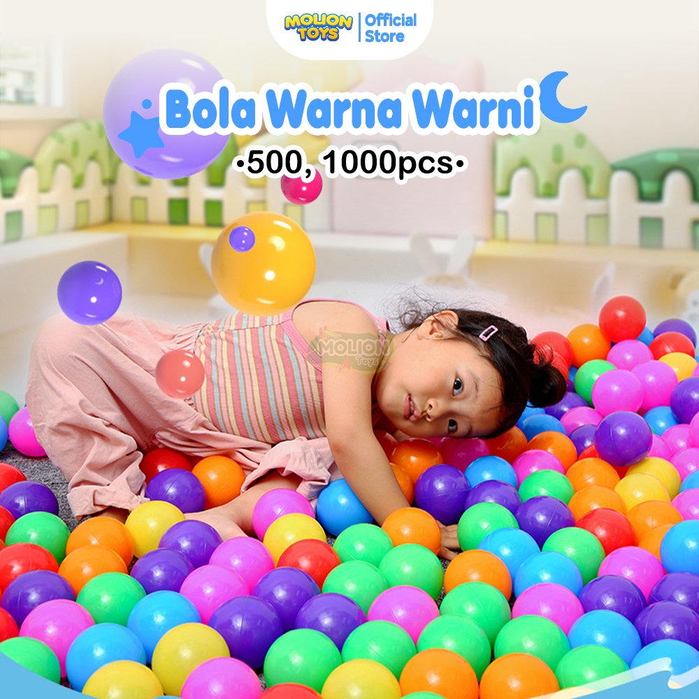 Jual Bola Mandi Bola Anak 6cm – Warna Warni Cerah Isi 500/1000pcs ...