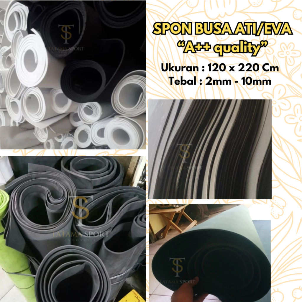 Jual SPON EVA BUSA ATI HITAM LEMBARAN 120CM X 220CM ( TEBAL 2MM - 10MM ) - Busa Ati/EVA | Shopee ...