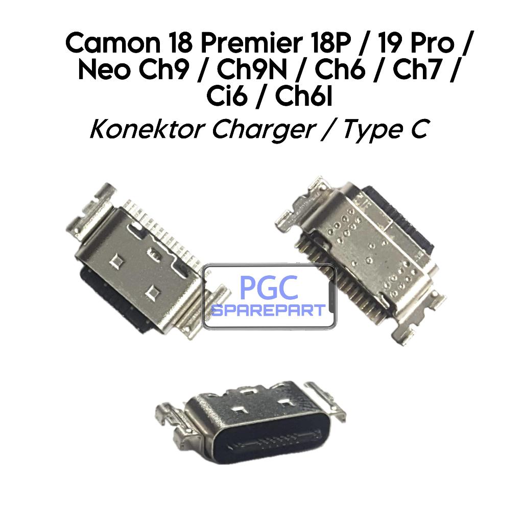 Jual Konektor Charger Only Tipe C Camon 18 Premier 18P / 19 Pro / Neo CH9 / CH9N / CH6 / CH7 ...
