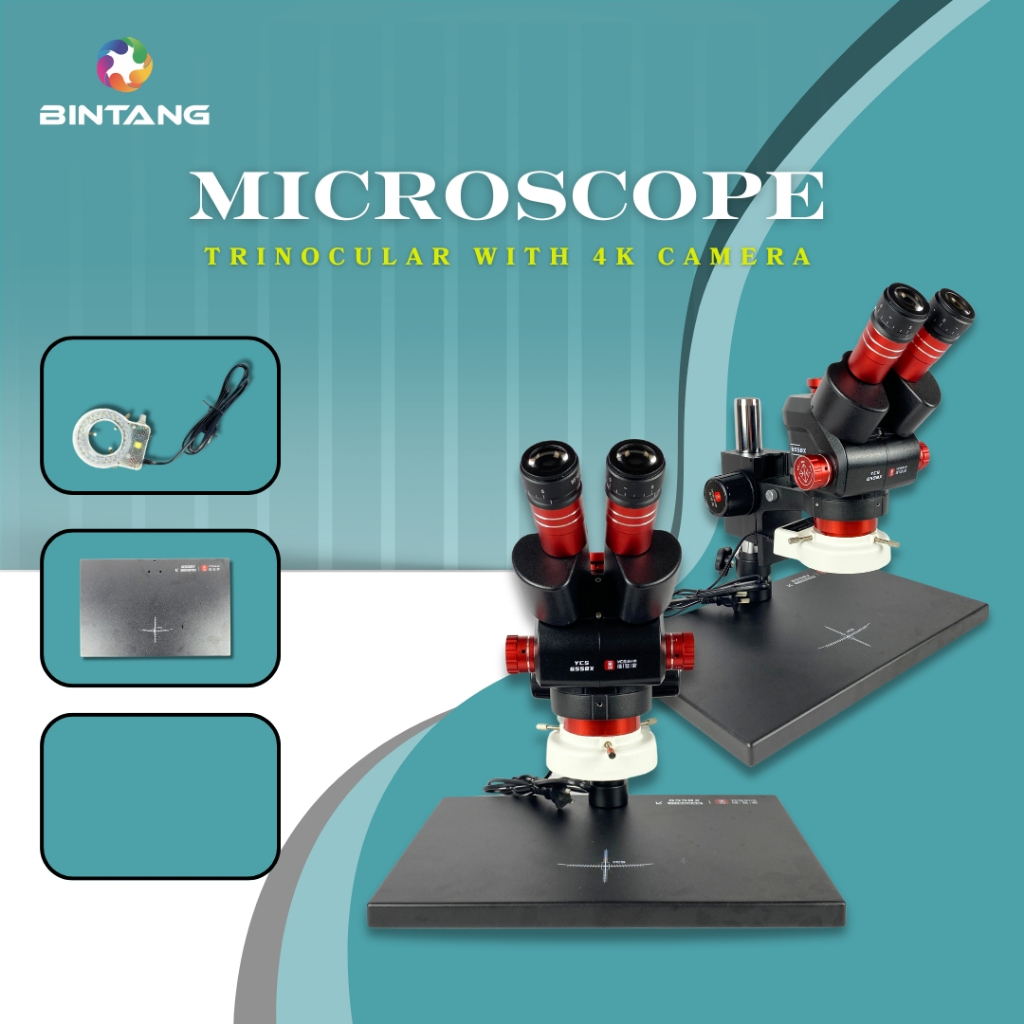 Jual PARTS MICROSCOPE YCS 6558X TRINOCULAR WITH 4K CAMERA | Shopee ...