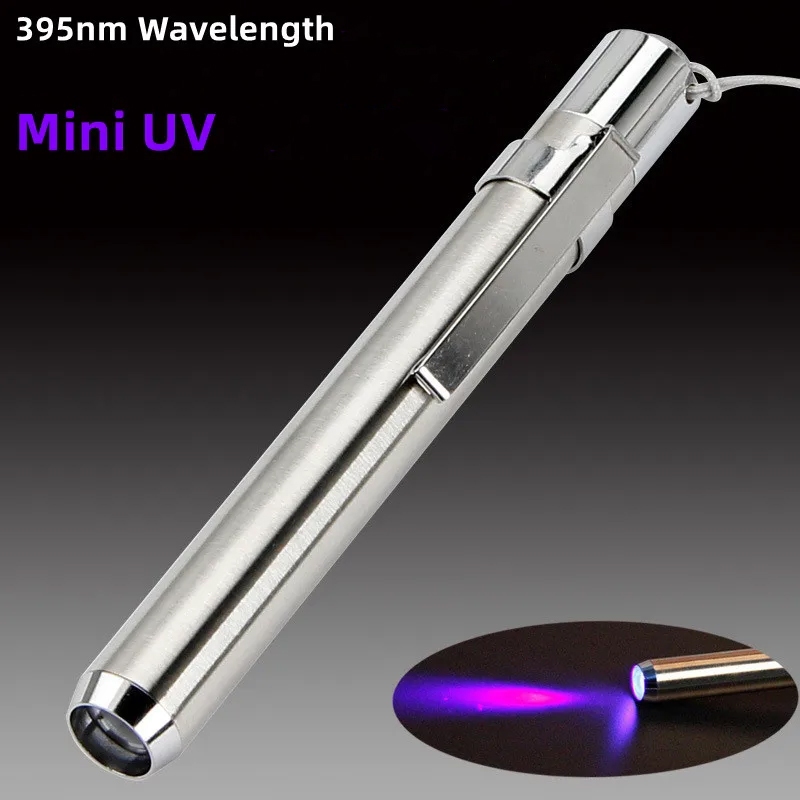 Jual Senter Mini Ultraviolet UV Light Pen LED 395nm | Shopee Indonesia