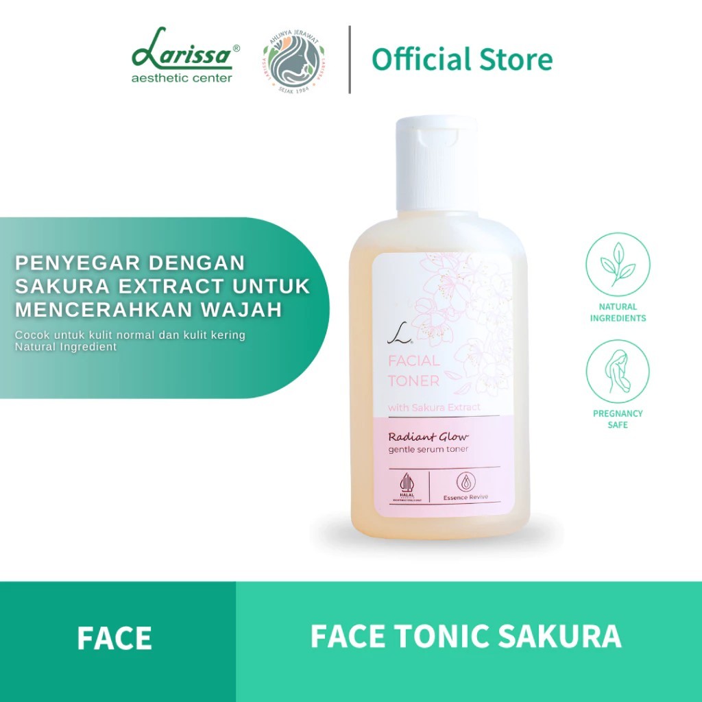 Jual Larissa Facial Toner Sakura Brightening Series | Shopee Indonesia