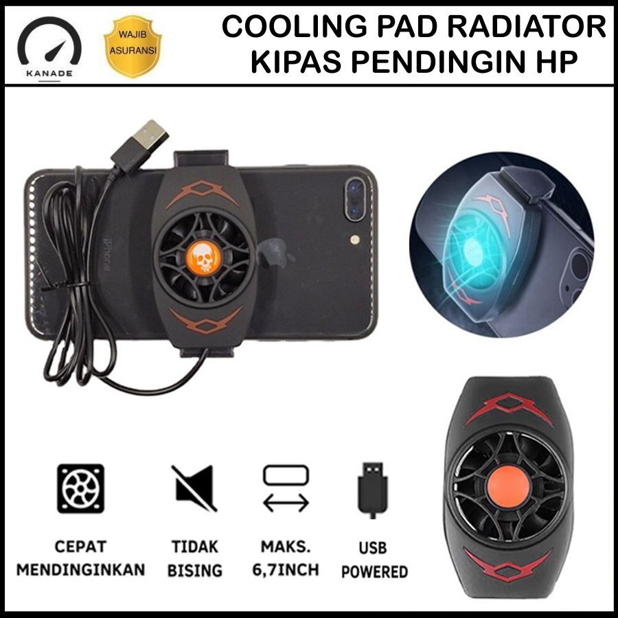 Jual Smartphone Cooling Fan X13 Radiator Kipas Pendingin Handphone Pad ...