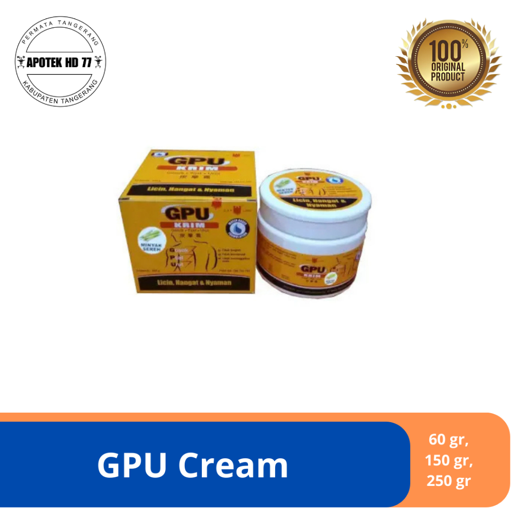 Jual GPU Krim 60gr, 150gr, 250 gr | Gosok Pijat Urut | | Shopee Indonesia