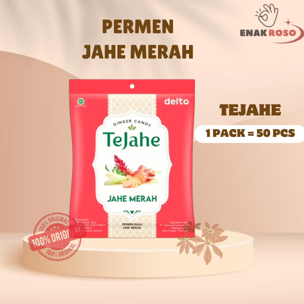 Jual Permen Tejahe Rasa Jahe Merah Bag 50 Butir - Permen Jahe Merah ...