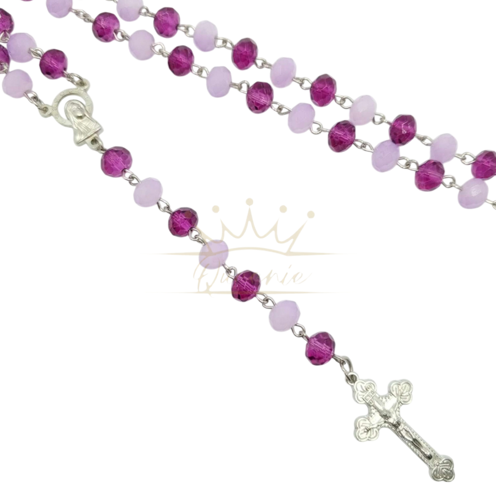 Jual Piyugardening Rosario Dan Lembar Doa Rosario 77X Doa Bapak Kami Untuk Doa Katolik (Purple ...