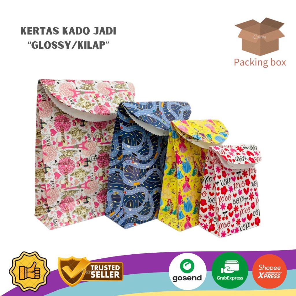 Jual Kertas Kado Jadi GLOSSY/KILAP [ 1 PCS ] | Shopee Indonesia
