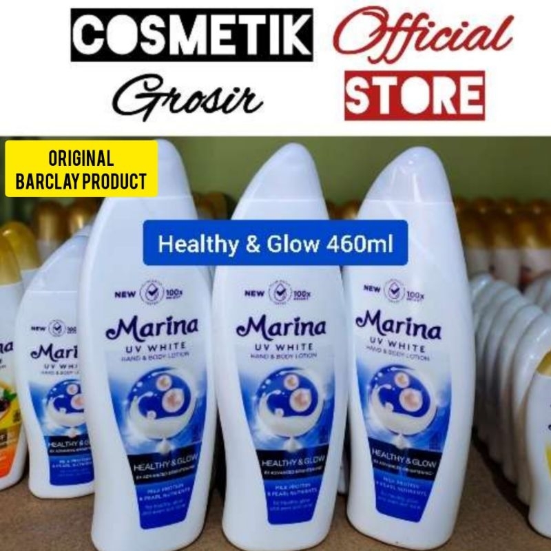 Jual Marina UV White Body Lotion 460ml Original - Healthy Glow / Exp ...
