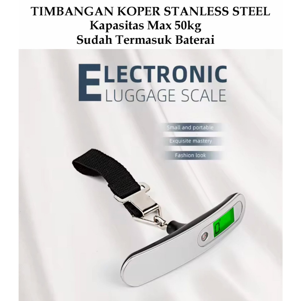 Jual Timbangan Koper Tas Bagasi Gantung Stainless Travel 50kg Digital ...