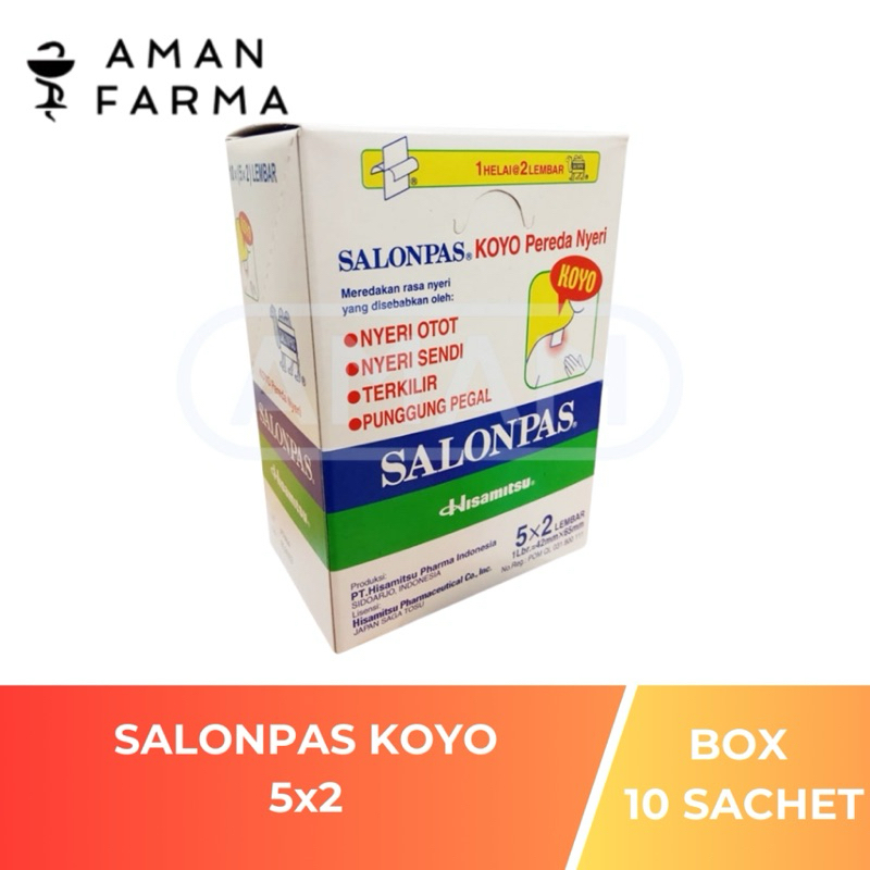 Jual SALONPAS KOYO BOX ISI 10 SACHET - PEREDA NYERI OTOT SENDI | Shopee ...