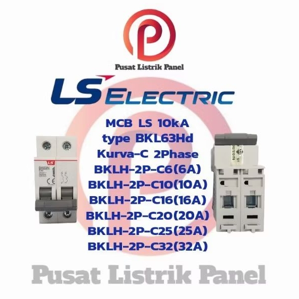 Jual MCB 2P 10Ka LS 6/10/16/20/25/32A tipe BKL63Hd Kurva - C | Shopee Indonesia