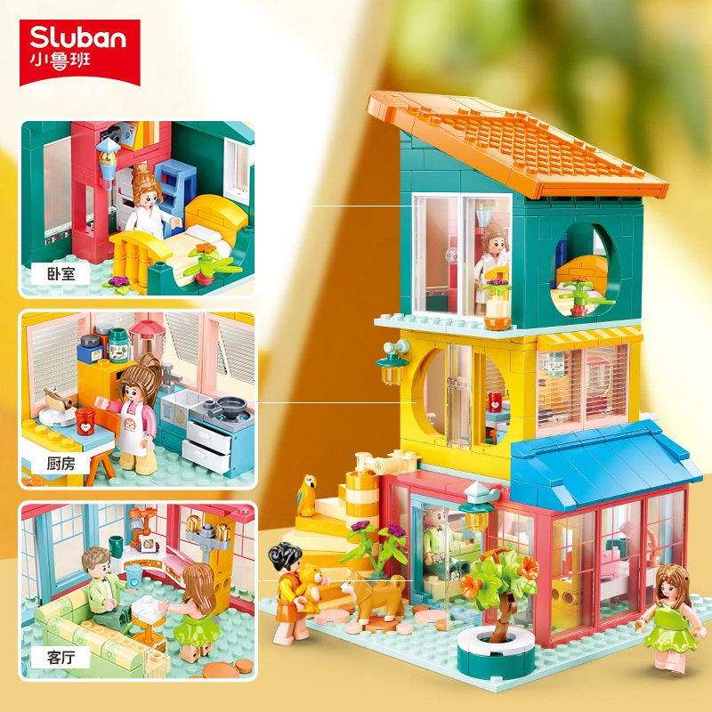 Jual New Hobby Mainan Girls Dream - Colorful Stacked House M38-B1090 ...