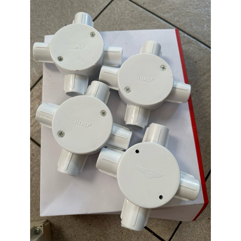 Jual T Dus Cabang 4 / T Dus tdus 4 cabang 20mm / Sambungan pipa kabel ...