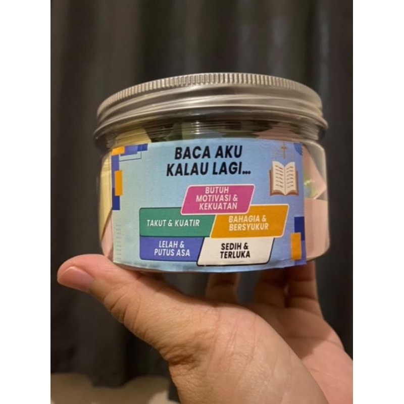 Jual 365 ayat alkitab / Christian Bible jar / grateful jar / jar of ...