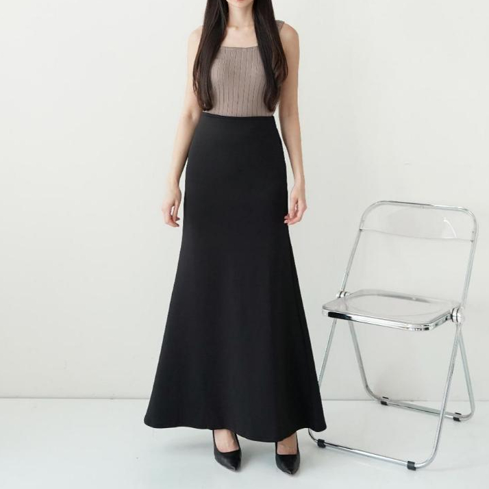 Jual Belle Flare Skirt - Rok Flare Maxi Wanita - Mermaid Maxi Skirt ...