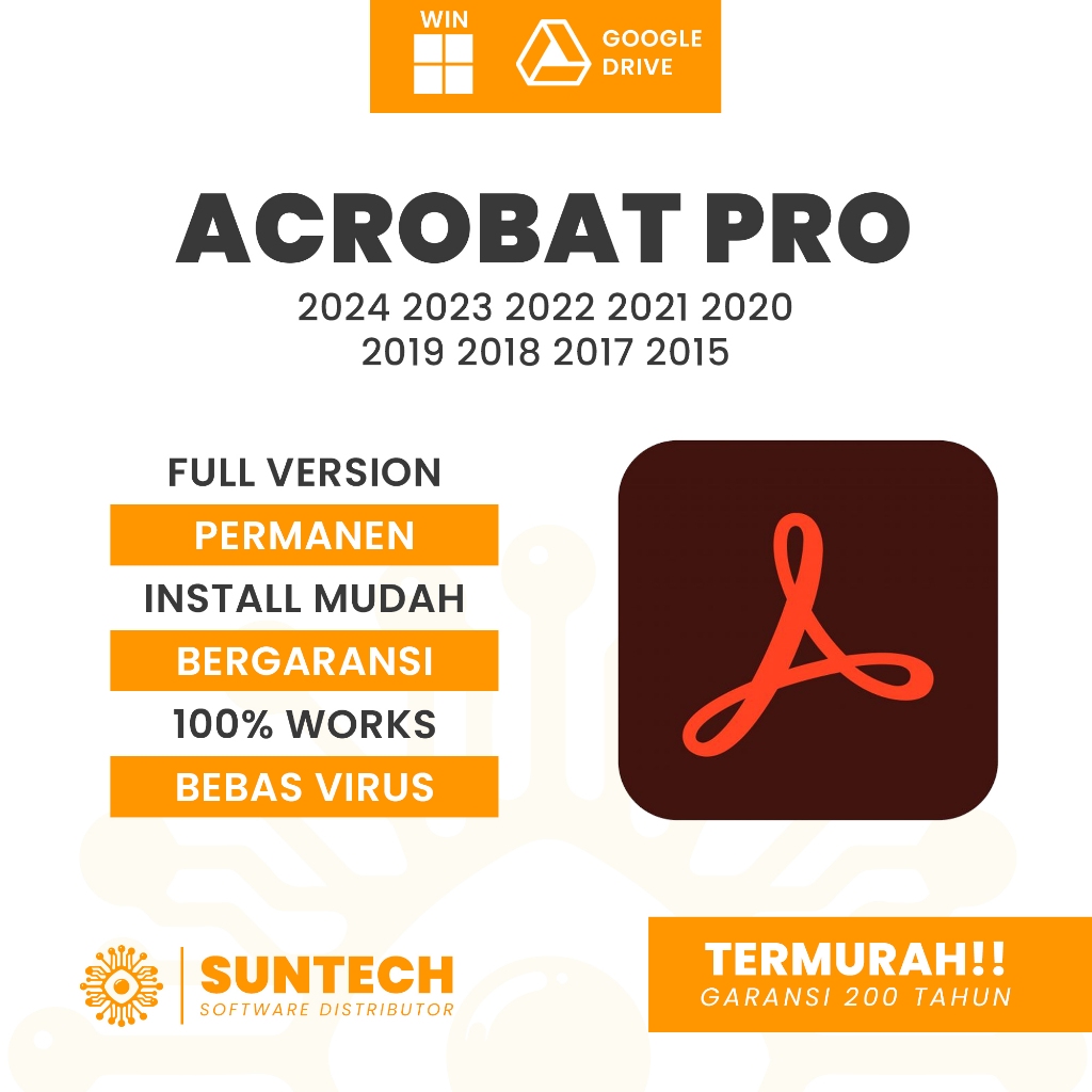 Jual Acrobat Pro DC Full Version Baru/Lama Anti-Disable 2024 2023 2022 ...